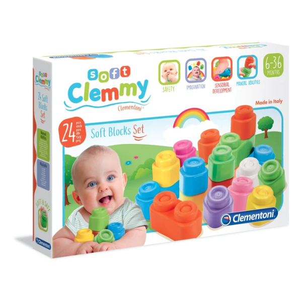Clementoni 14707 Soft Clemmy 24 Blocos | aSuaFarmáciaOnline