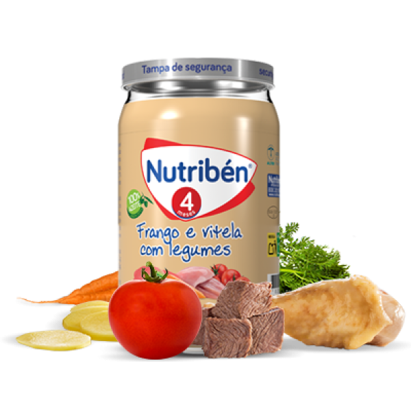 Nutriben Boião 4 Frango Vitela com Legumes 235g | aSuaFarmáciaOnline
