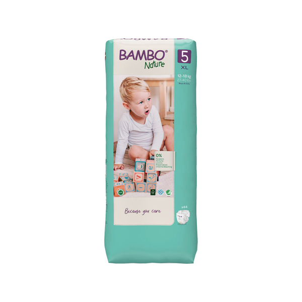 Bambo Nature Fraldas 5XL (12-18Kg) X44 | aSuaFarmáciaOnline