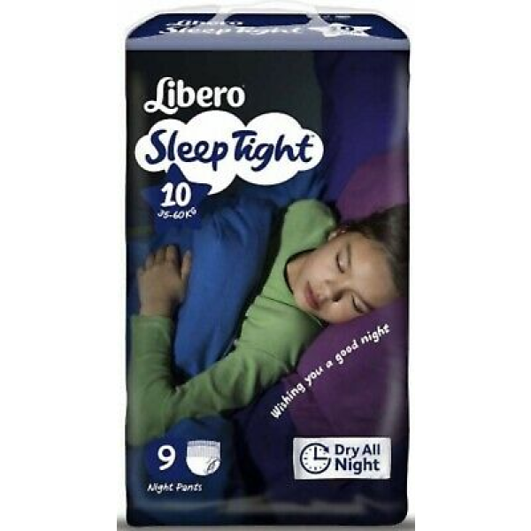 Libero SleepTight Cuecas Absorventes (35-60Kg) T10 X9 | aSuaFarmáciaOnline