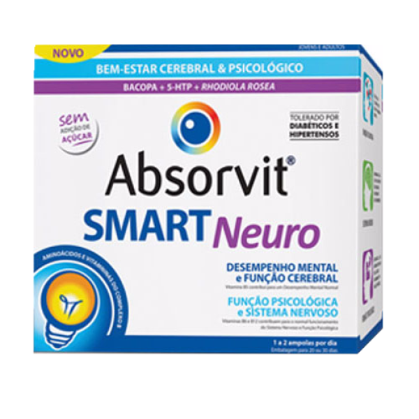 Absorvit Smart Neuro Ampolas 10ml x30 | aSuaFarmáciaOnline