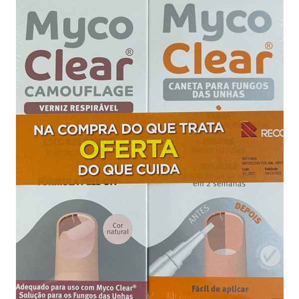 Myco Clear Solução para Fungos das Unhas 3 em 1 + Camouflage Verniz ...