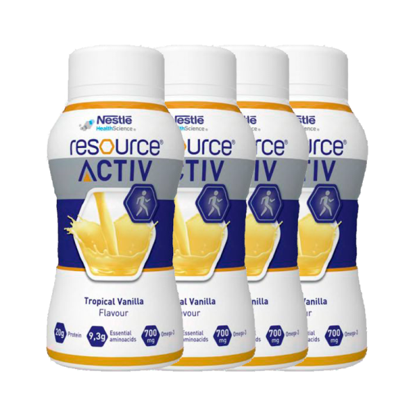 Nestlé Resource Activ Solução Oral Baunilha-Tropical 4x200ml ...